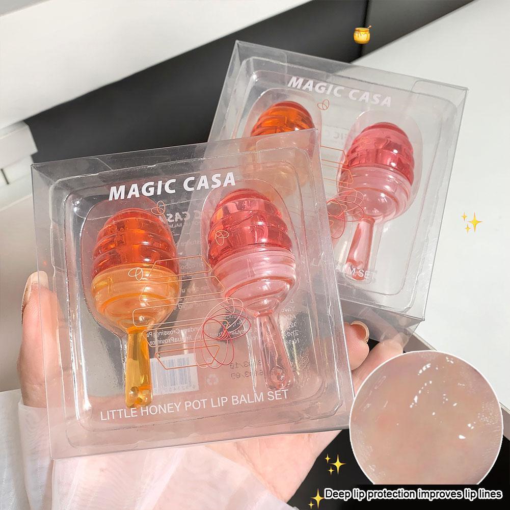 Magic CASA ลิปออยล์ รูปหม้อน้ําผึ้ง ให้ความชุ่มชื้น จางหาย บํารุงริมฝีปาก | Shopee Thailand