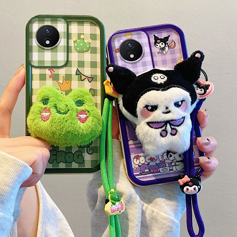 ปลอกตุ๊กตาผ้ากํามะหยี่สําหรับ vivo Y02T, Y02A, Y02 4g,เคสโทรศัพท์,v2254 ...