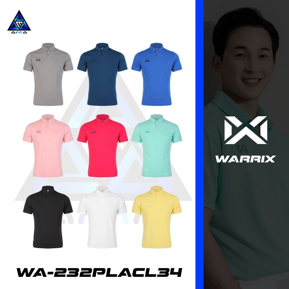 Sport เสื้อ WARRIX รุ่น PIN รหัส WA-232PLACL34 วาริกซ์ เสื้อโปโล WARRIX ...