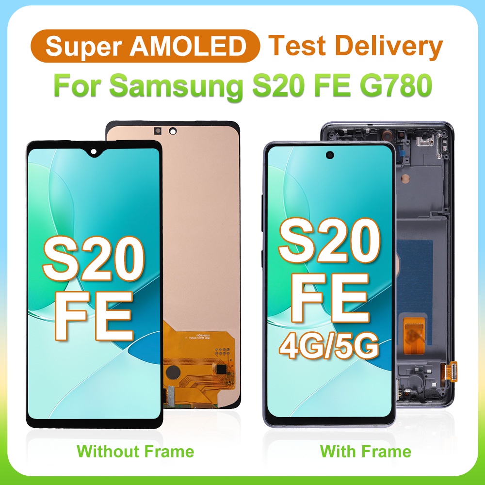 Super AMOLED อะไหล่หน้าจอสัมผัส LCD แบบเปลี่ยน สําหรับ Samsung Galaxy ...