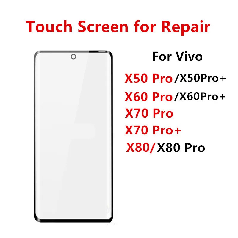 อะไหล่หน้าจอสัมผัส LCD 80 องศา สําหรับ Vivo X60 X70 Pro Plus X80 X50 ...