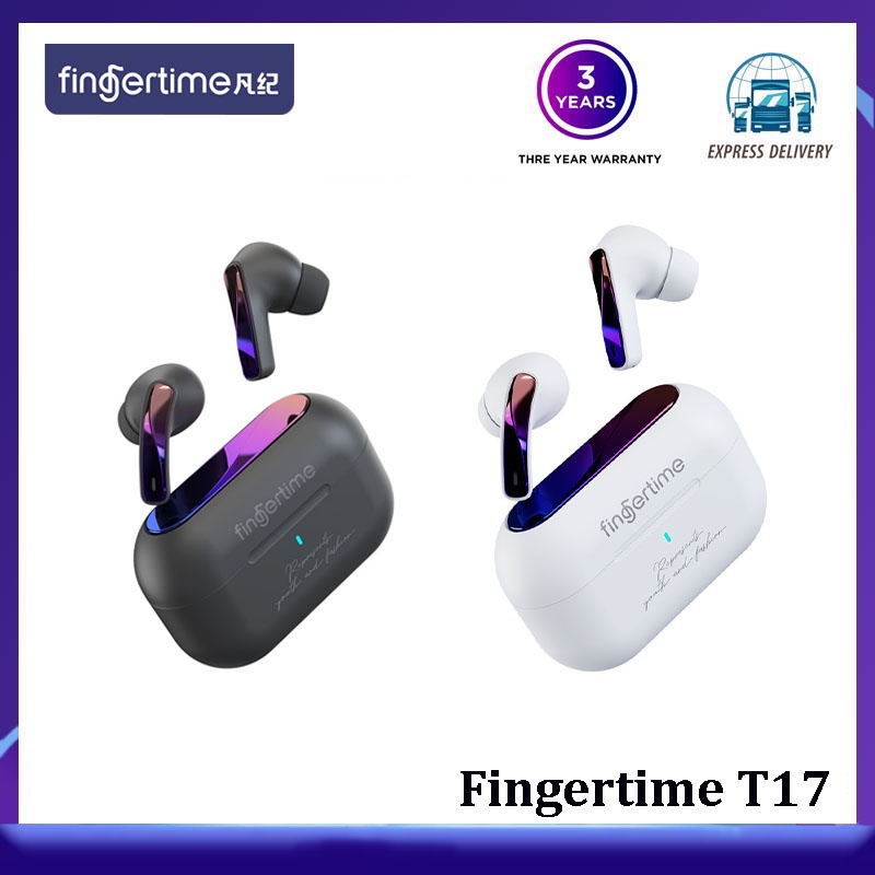 Fingertime T17 ชุดหูฟังบลูทูธไร้สาย TWS ลดเสียงรบกวน ANC | Shopee Thailand