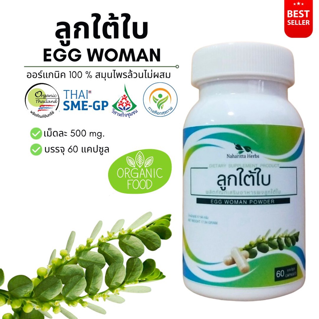 ลูกใต้ใบ Egg Woman 100% 60cap. คุณภาพดี | Shopee Thailand