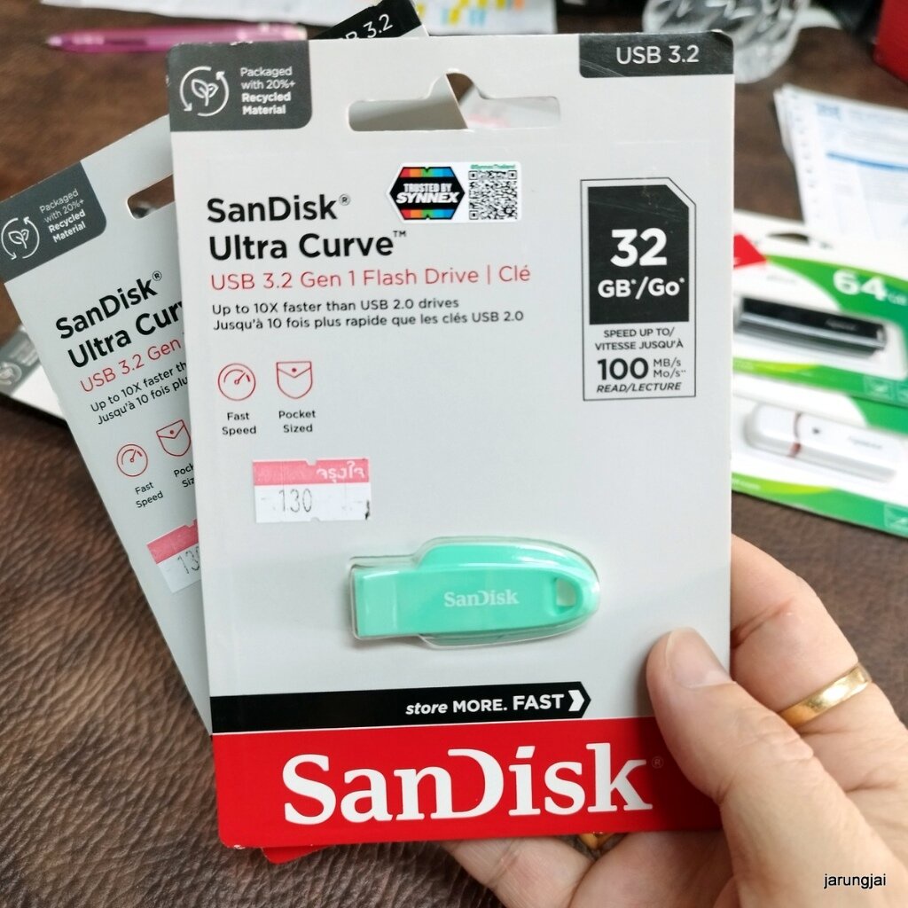 usb flashdrive 32 GB sandisk ultra curve usb 3.2 คละสี sk150b | Shopee ...