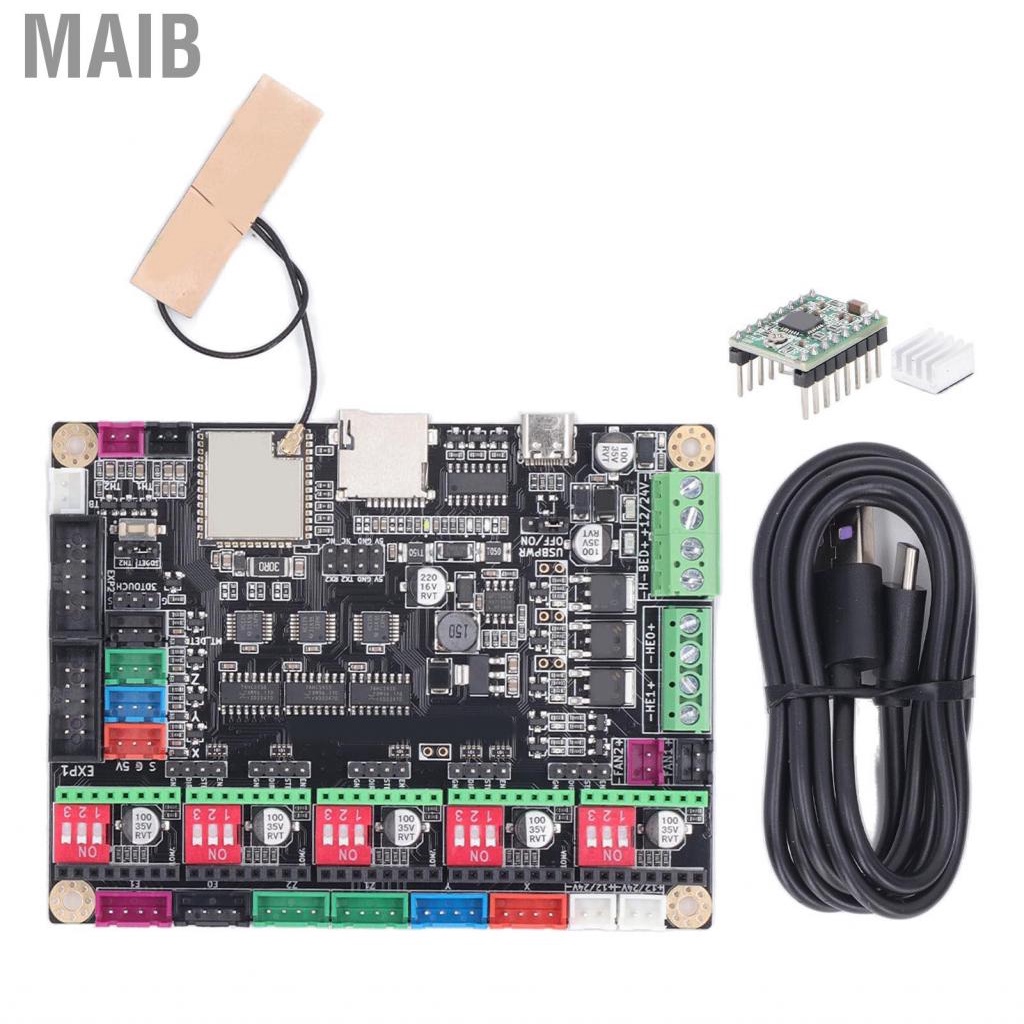 Maib 3D Printer Motherboard Control Board USB Update Firmware DC12-24V ESP32 MCU with A4988 ...