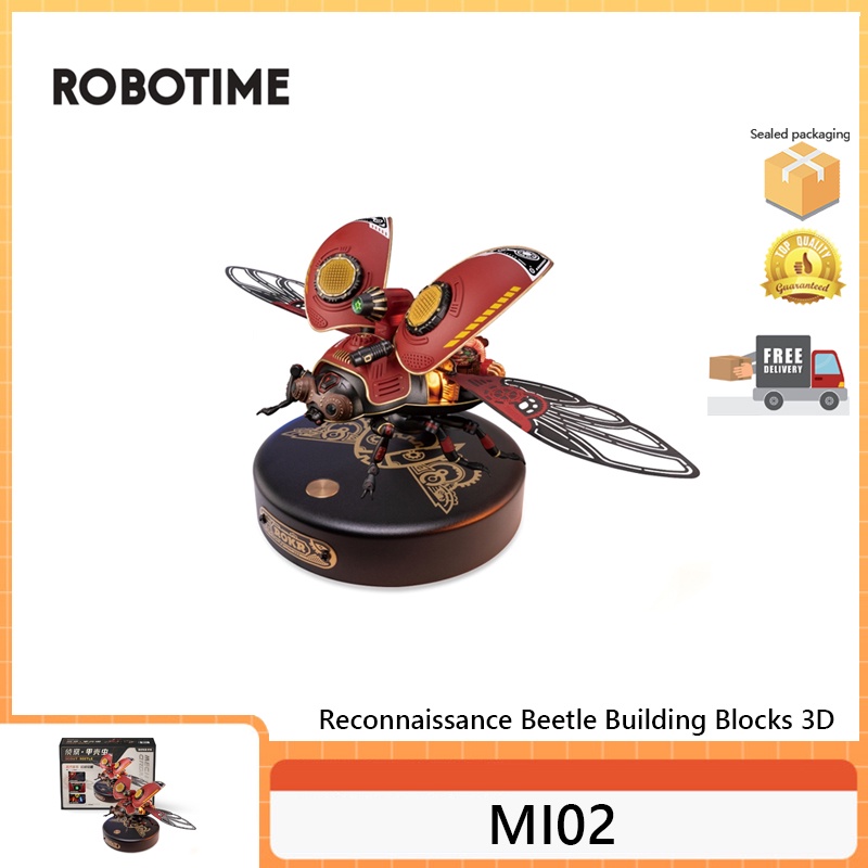 Robotime MI02 จิ๊กซอว์โลหะ ABS รูปด้วง 3D ประกอบง่าย ของเล่น ของขวัญวันเกิด DIY MI02 | Shopee ...