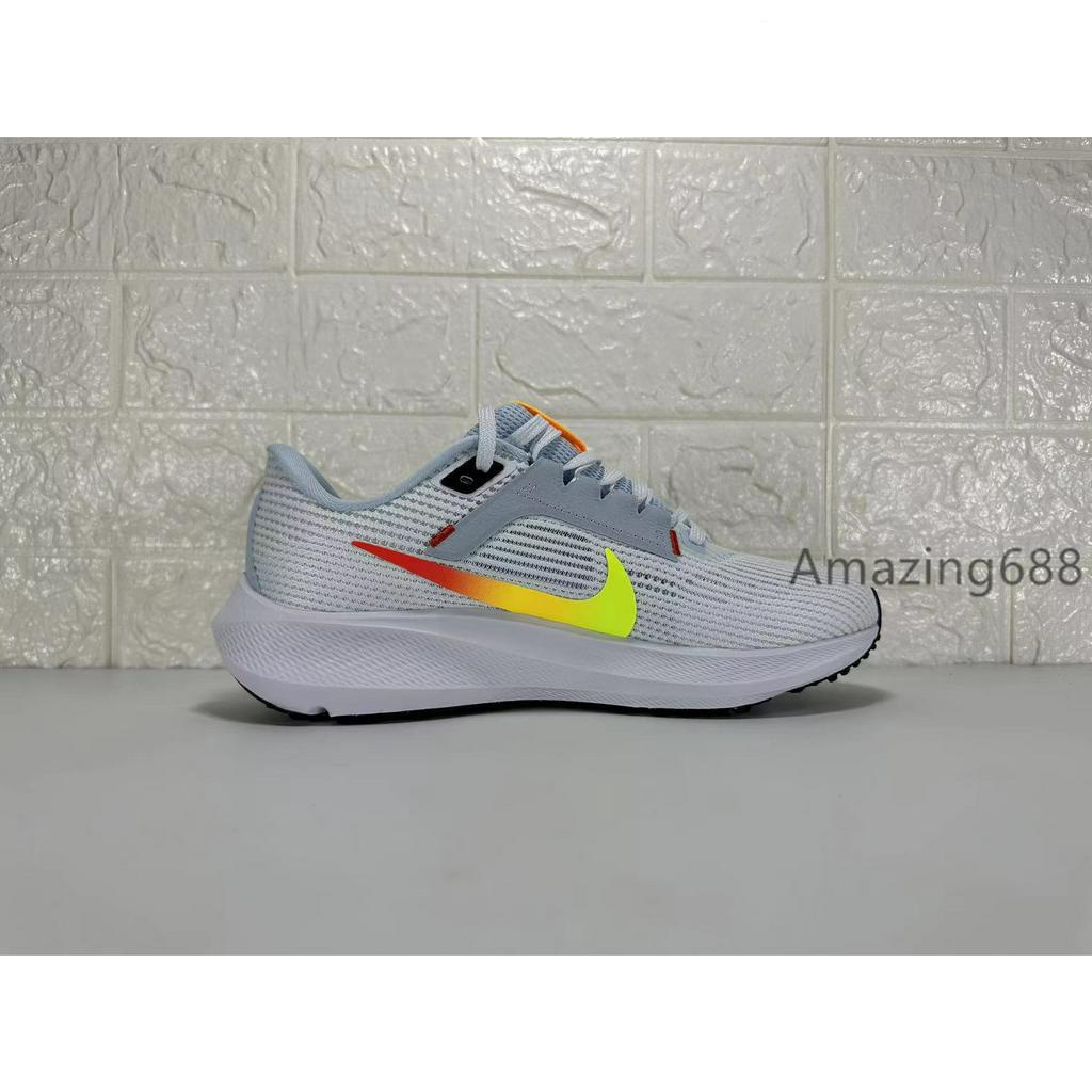 Nike Air Zoom Pegasus 40 รองเท้าวิ่งผู้ชายและผู้หญิงกีฬารองเท้าสีขาว ...