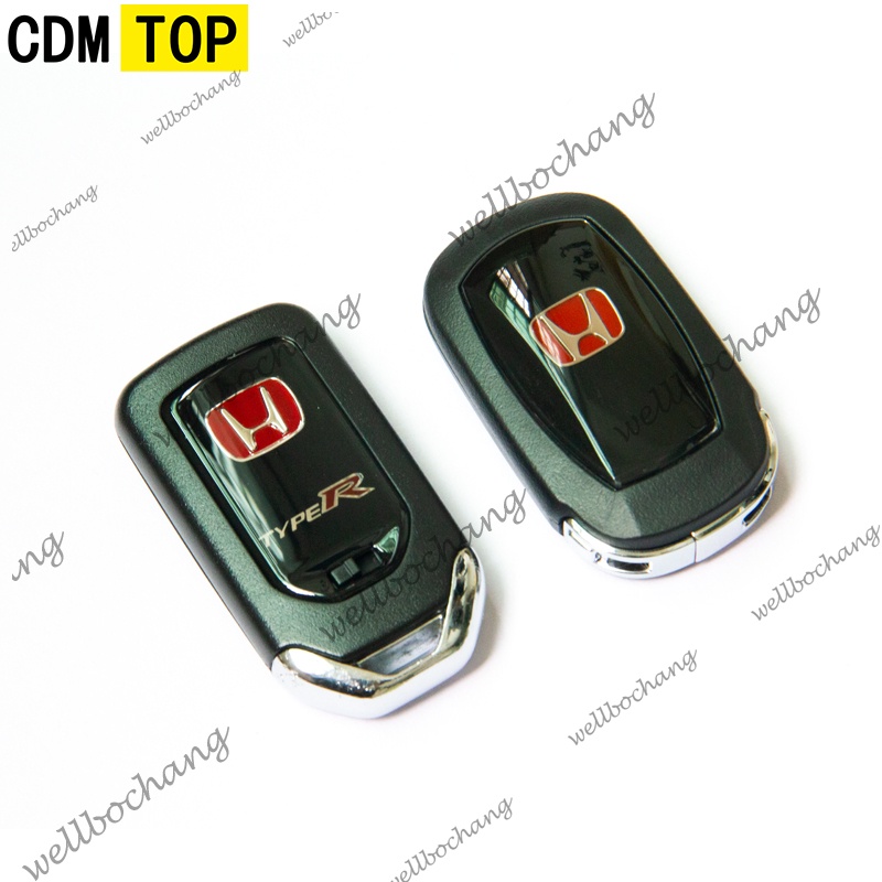 กล่องกุญแจรีโมทรูปตัว R สีแดงเหมาะสําหรับ Honda 2016-2021 Civic FC 2022-2023 Civic FE City HRV ...