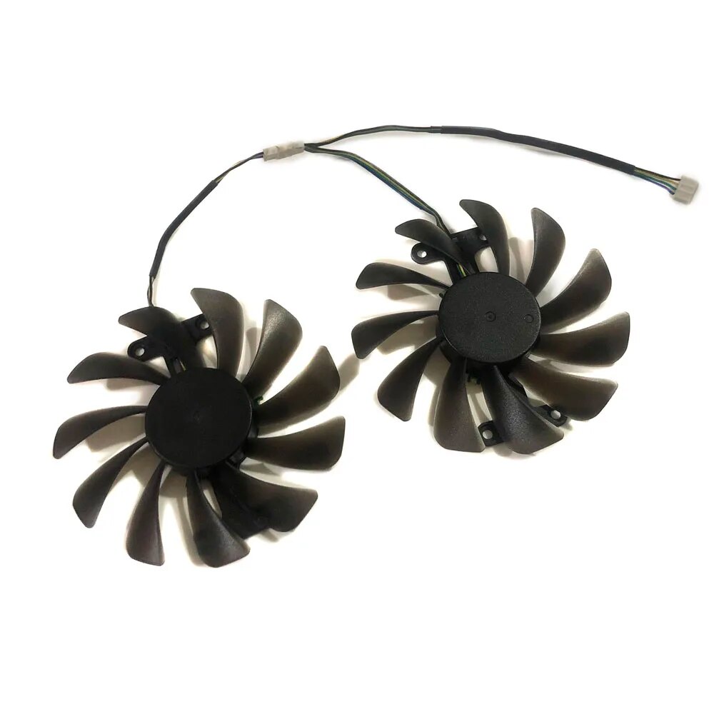 2Pcs/Set GPU VGA Fan,Video Cards Cooler,For ELSA GTX 1080 8GB GLADIAC ...