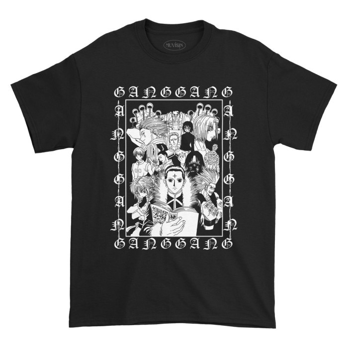 ขายดี KAOS HUNTER X HUNTER PHANTOM TROUPE GANG T-SHIRT ANIME เสื้อยืดคอ ...