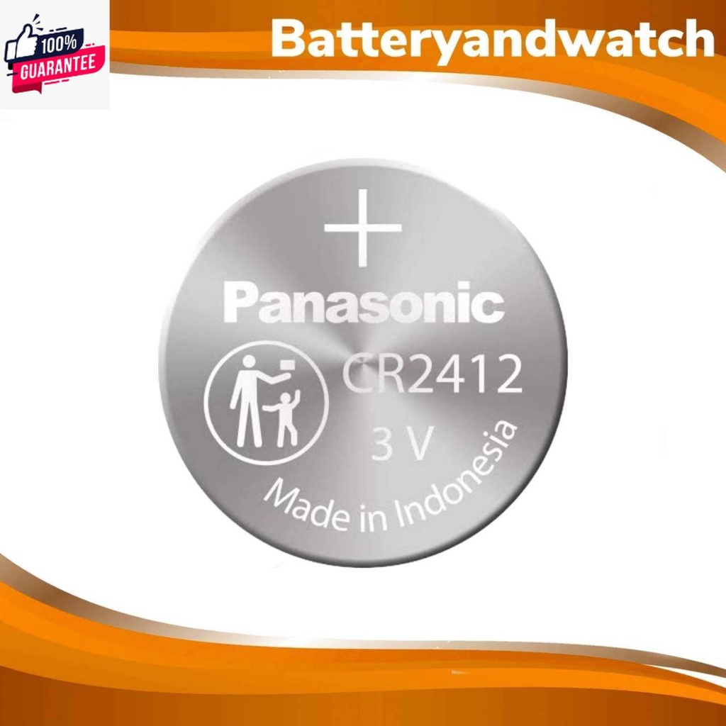 ถ่านกระดุม Panasonic CR2412 , 2412 Made in Indonesia genuine แพคละ 1 ...