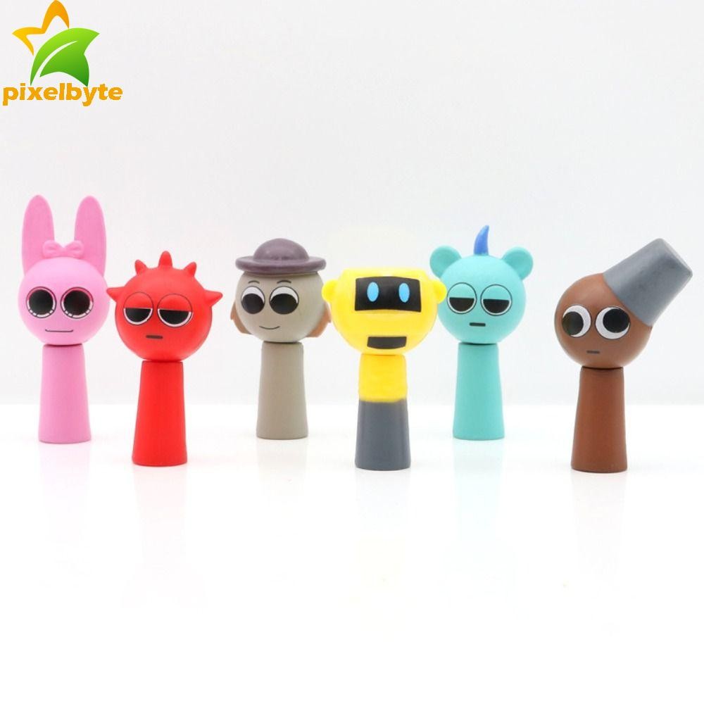 Pixelbyte Incredibox Sprunki ตุ๊กตา, จําลอง Handmade Sprunki ตัวเลขโหมดของเล่น,น่ารักคอลเลกชัน ...