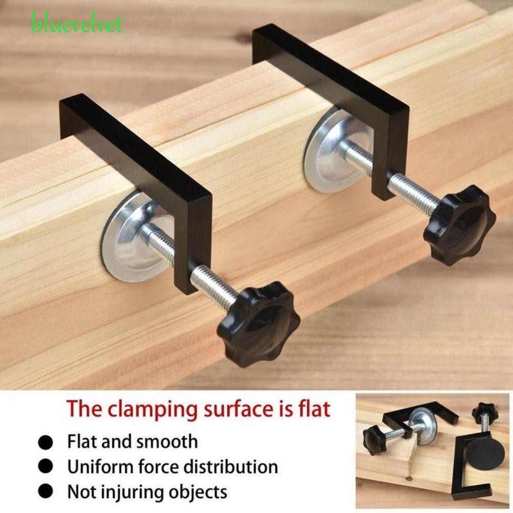 Bluevelveet 4 ชิ้นมุมขวา Fixing Clamps, Heavy Duty C-Clamp เหล็กคลิปยึด ...