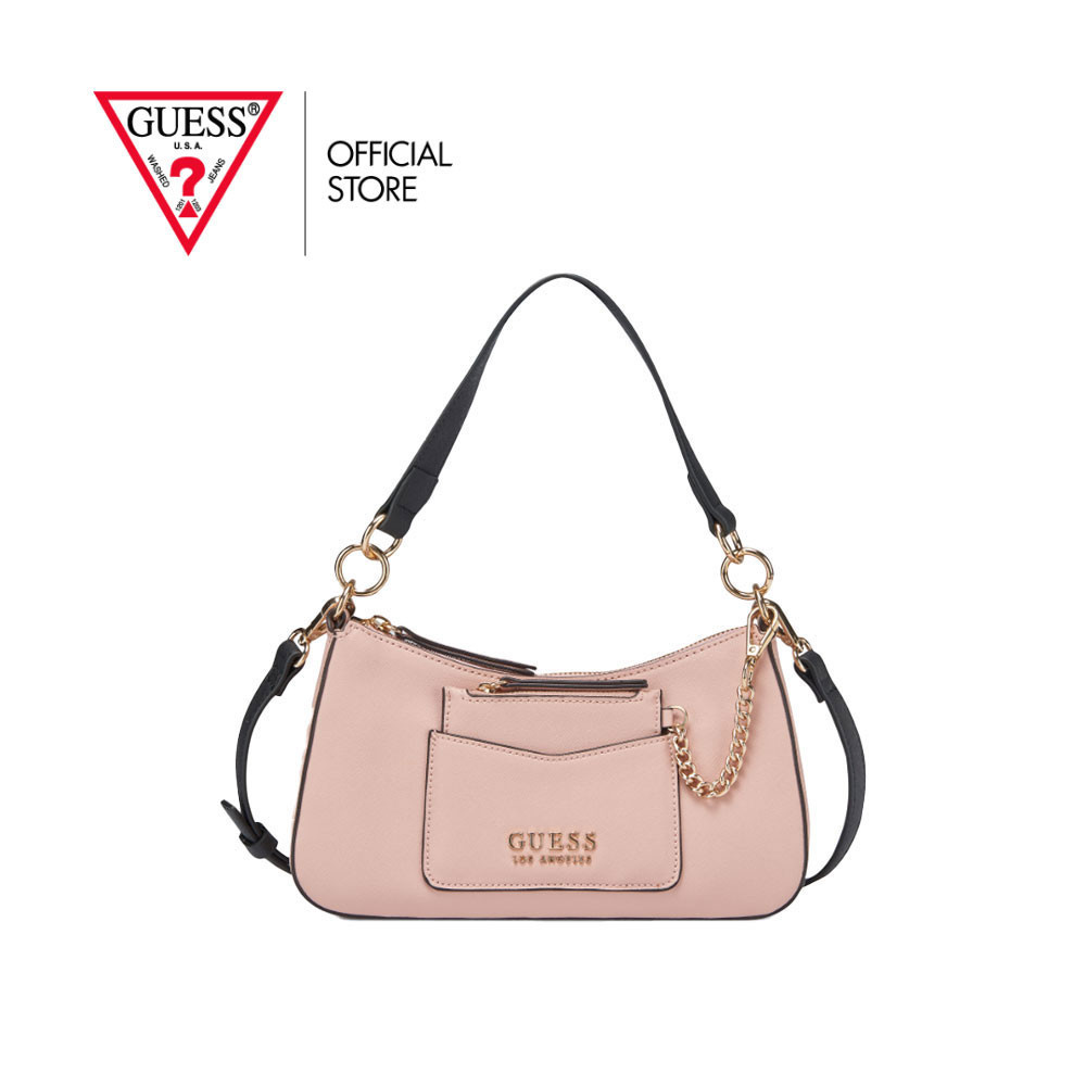 GUESS กระเป๋า รุ่น SG923769 GABBI MINI TOP ZIP สีชมพู | Shopee Thailand