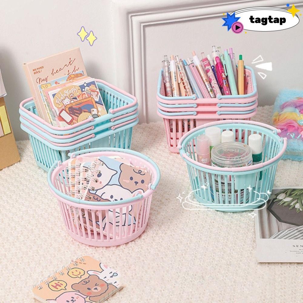 Tagtap ตะกร้าเก็บของแบบตั้งโต๊ะ, ที่เก็บของจิปาถะ ตะกร้ามือ Cinnamoroll ...