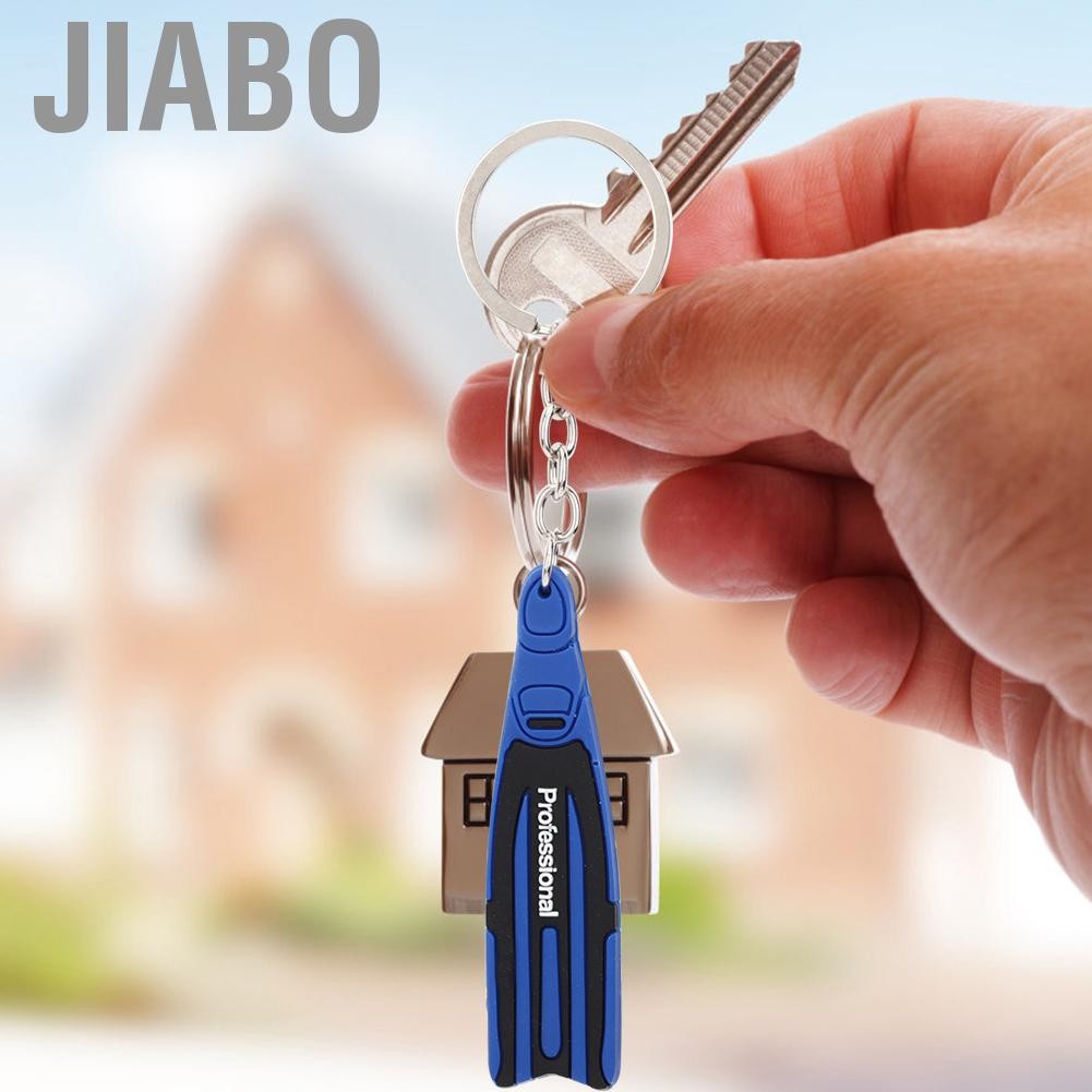 Jiabo ชุดรูปแบบการดำน้ำ Acouto PVC Key Ique F Keychain Fin Gift Chain ...