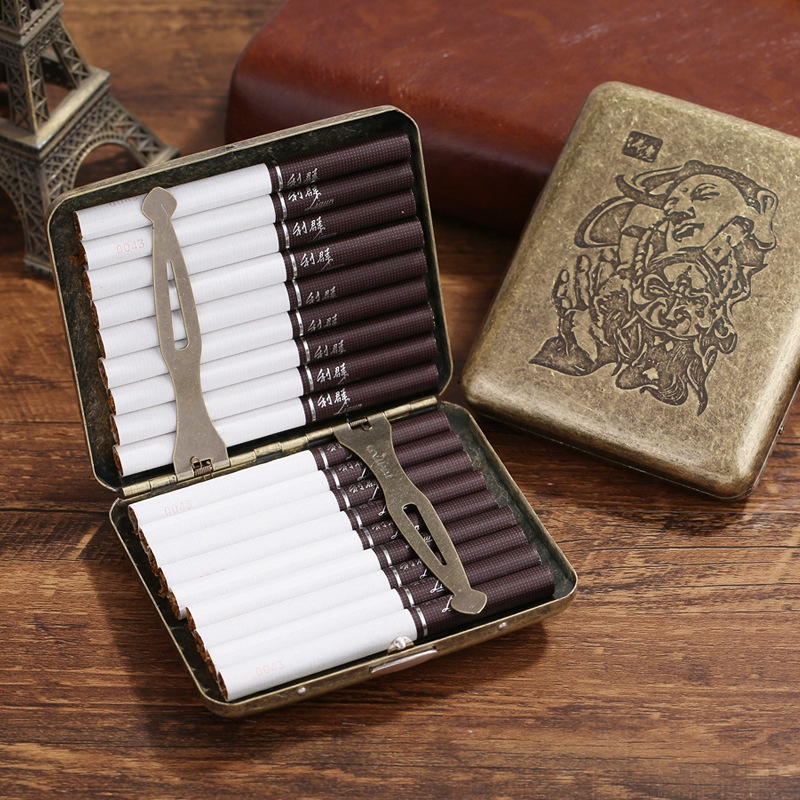 20pcs Capacity Cigarette Box Multi Choice Cigarette Case Metal ...