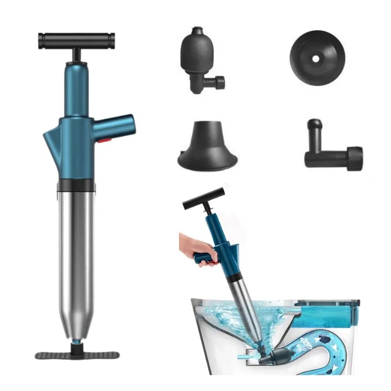 Pipe Plunger Drain Unblocker High Pressure Air Drain Blaster Cleaner ...
