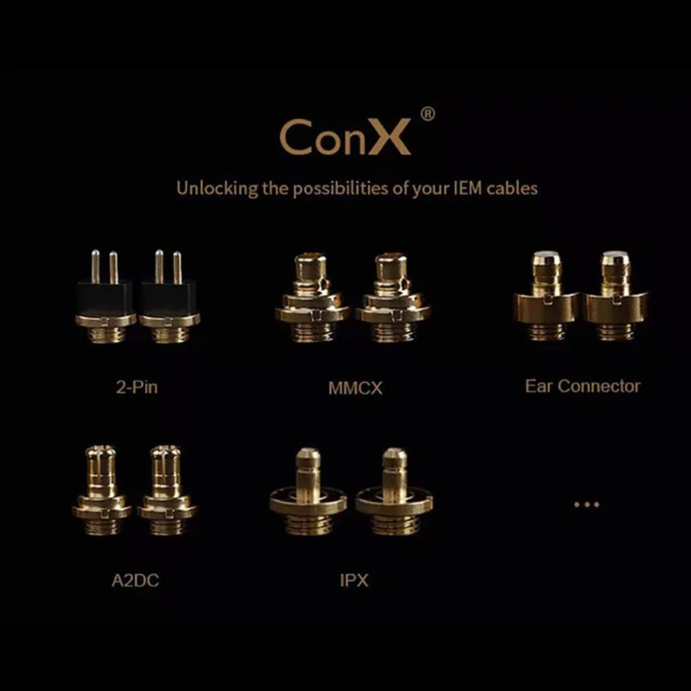 ชุดเอฟเฟคเสียง ConX Con X Basic และตัวเชื่อมต่อ 2Pin (0.78 มม.) MMCX ...