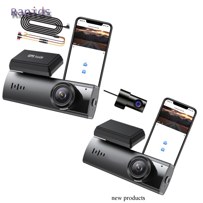 Rts Dash Cam WIFI กล้องบันทึกวิดีโอ DVR 2K+1K ด้านหน้า ด้านหลัง กล้อง ...