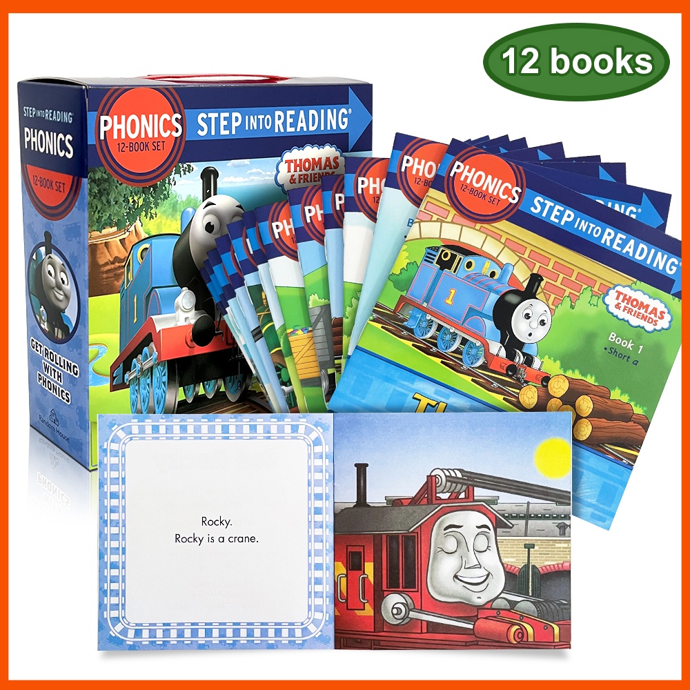 หนังสือ 12 Books/Set Get Rolling With Phonics (Thomas & Friends) Step Into Reading Books หนังสือ ...