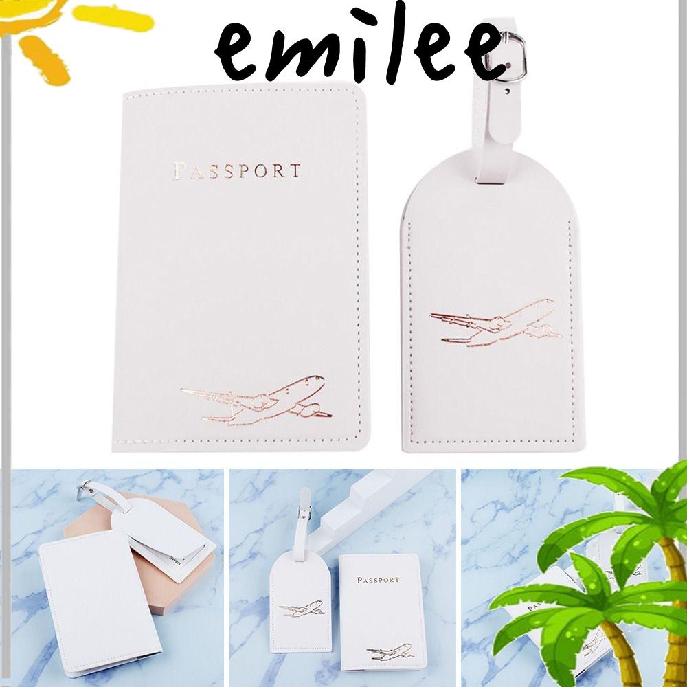 Emilee 2 ชิ้น / เซต ปกหนังสือเดินทาง ผู้ชาย ผู้หญิง เดินทาง แบบพกพา ...