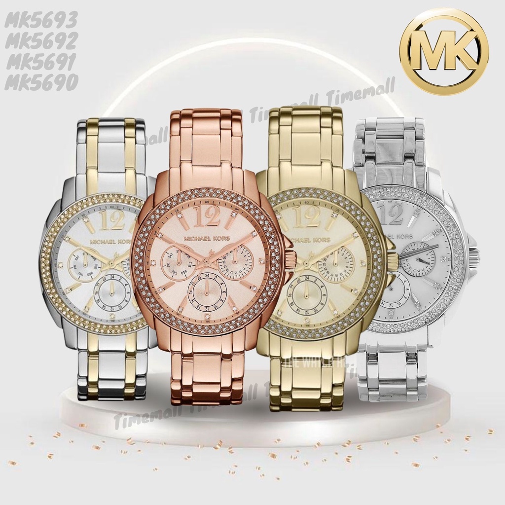 TIME MALL นาฬิกา Michael Kors OWM210 นาฬิกาข้อมือผู้หญิง นาฬิกาผู้ชาย Brandname รุ่น MK5346 ...