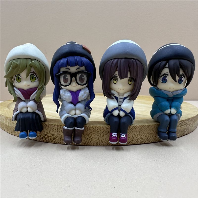 ของแท้ ฟิกเกอร์ FuRyu Swaying Camping Nadeko Shima Rin Dog Wasabi Mini ...