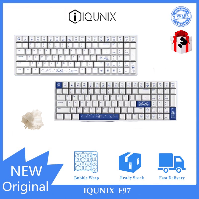 Iqunix F97 คีย์บอร์ดเกมบลูทูธไร้สาย สามโหมด ปรับแต่งได้ | Shopee Thailand