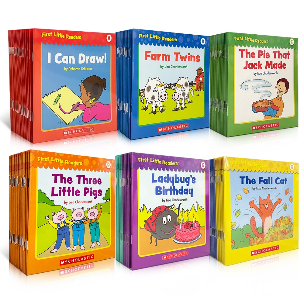 (6 boxes) 132books First Little Readers Guided Reading Levels A-H ...
