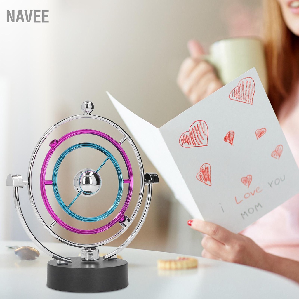 NAVEE อิเล็กทรอนิกส์ Perpetual Motion ของเล่นจำลอง Annularity Sphere ...