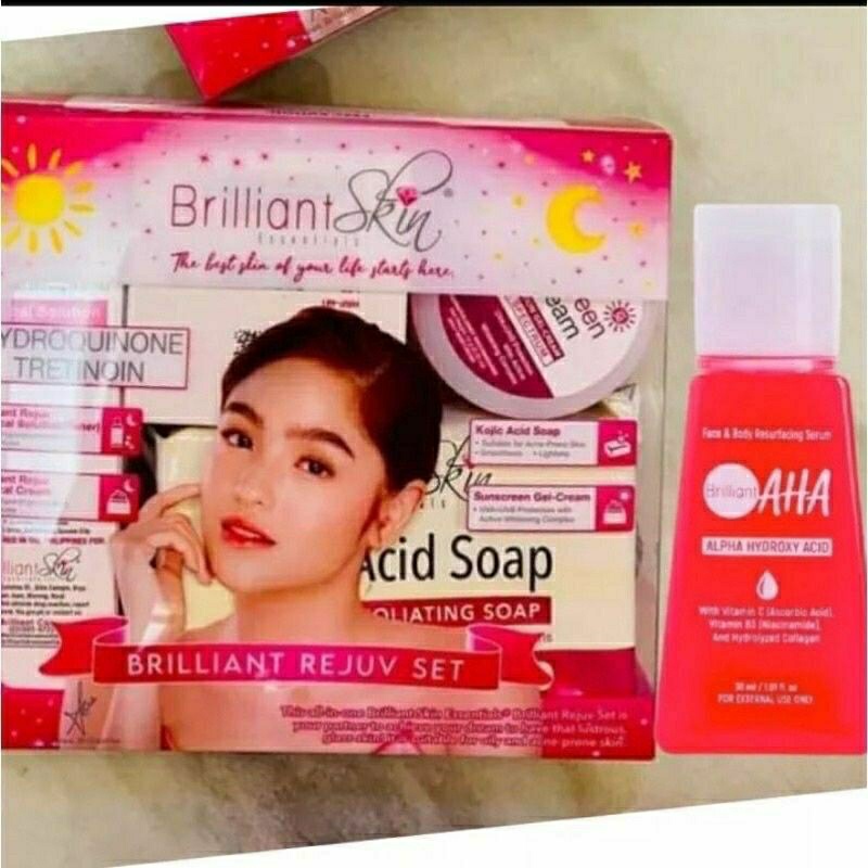 Brilli..ant set 5in1 (ครีมกลางวัน + ครีมกลางคืน + โทนเนอร์ + สบู่ + เซ ...