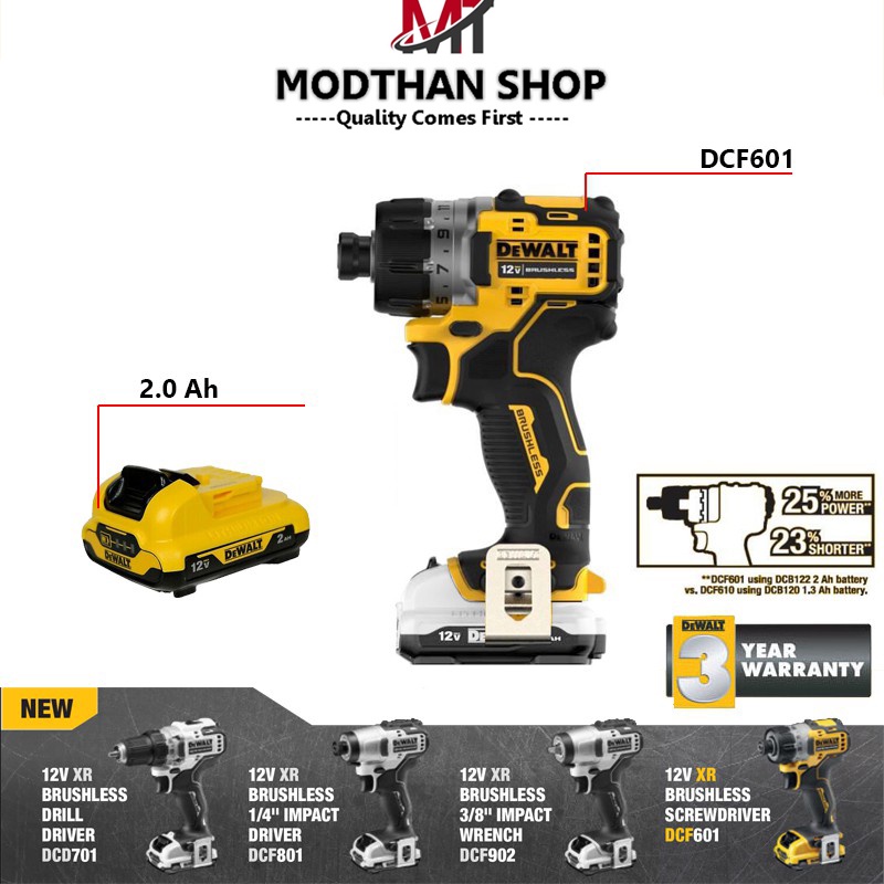 DEWALT DCF 601 สว่านไขควงไร้สาย 12V ดีวอลท์ สว่าน ของแท้ | Shopee Thailand