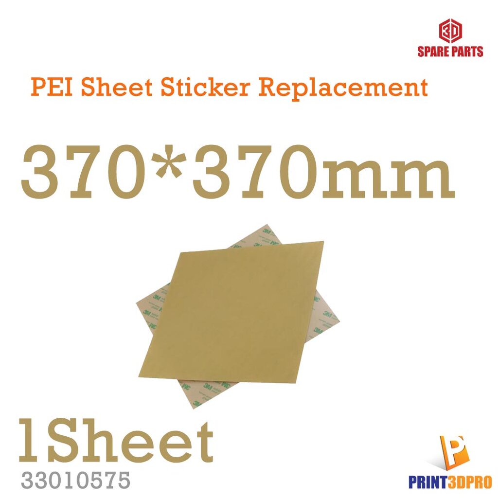 3D Printer Parts PEI Sheet Sticker 220 - 470mm Replacement Pei smooth ...