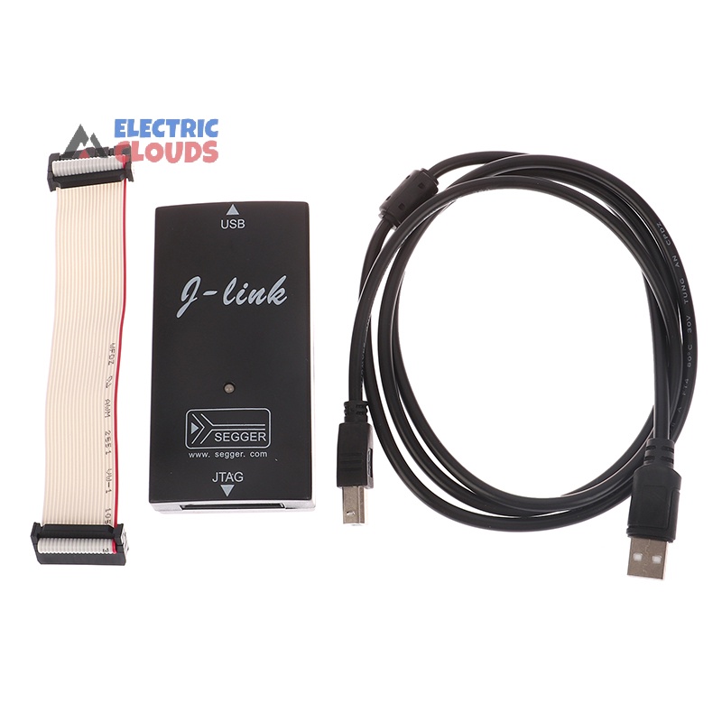 【เมฆไฟฟ้า】ตัวจําลองความเร็วสูง J-link JLink V8 USB JTAG ARM Debugger J ...