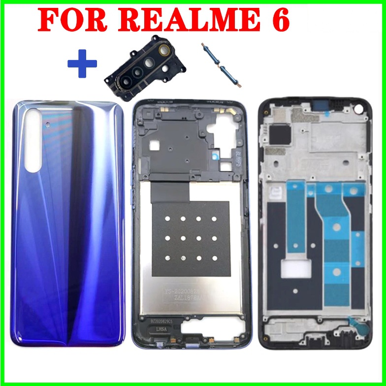 ฝาครอบแบตเตอรี่ กระจกด้านหลัง สําหรับ OP REALME 6 LCD | Shopee Thailand