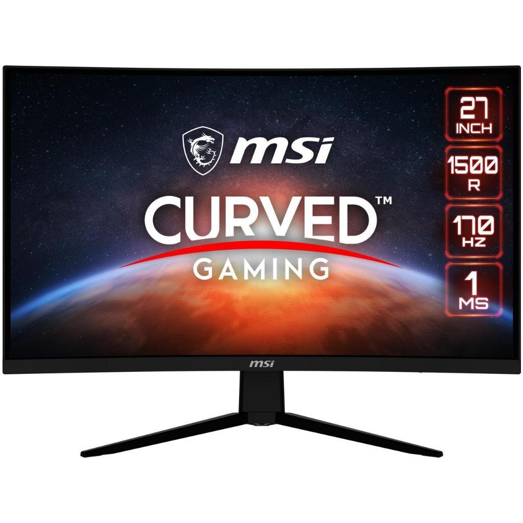 MSI Optix 27" G273CQ QHD 2560 x 1440 1ms 170 Hz FreeSync Premium Curved ...