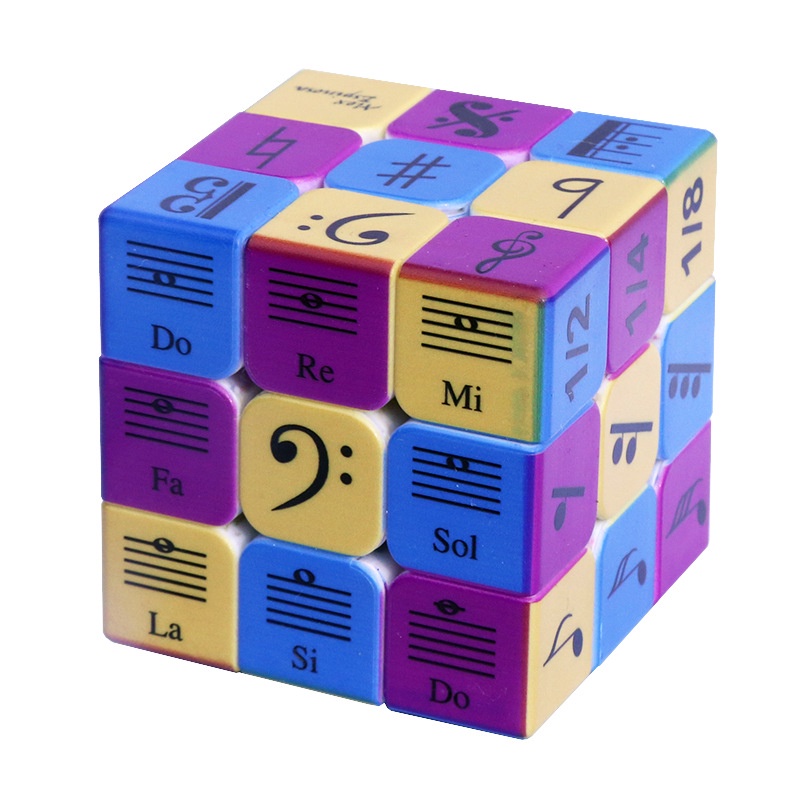 3x3x3 Cube Music Notes Cube Professional Note 3x3 Cube ปริศนาความเร็ว ...