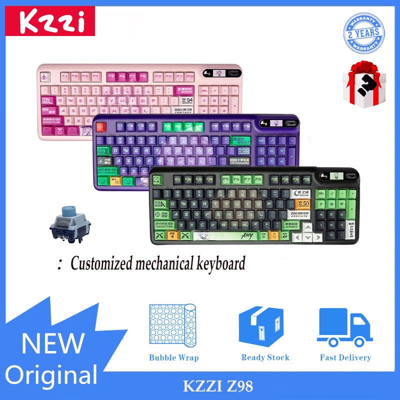 Kzzi Z98 IP คีย์บอร์ดไร้สาย บลูทูธ มีสาย เหมาะกับเล่นเกม Esports สําหรับบ้าน ออฟฟิศ | Shopee ...