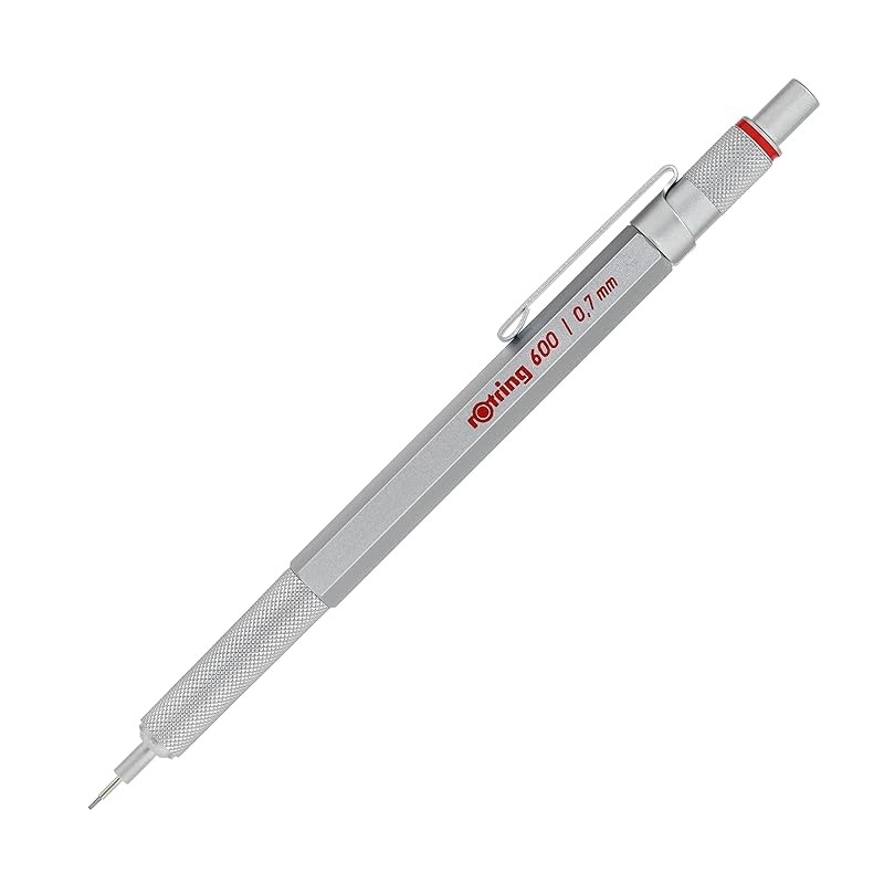 Rotring 600 0.7mm Silver 1904-444 Mechanical Pencil [Japanese Genuine ...