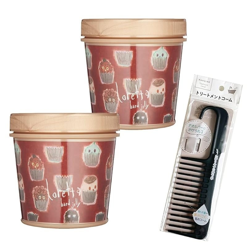 Special set, Loretta hard jelly 300g, 2pcs set with treatment comb ...