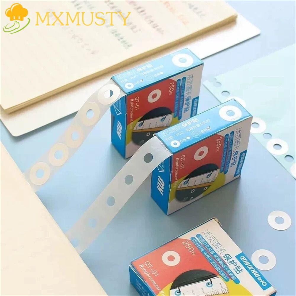 Mxmusty Hole Punch Protector เครื่องเขียนโรงเรียนสนับสนุนแหวนหลวม Leaf ...