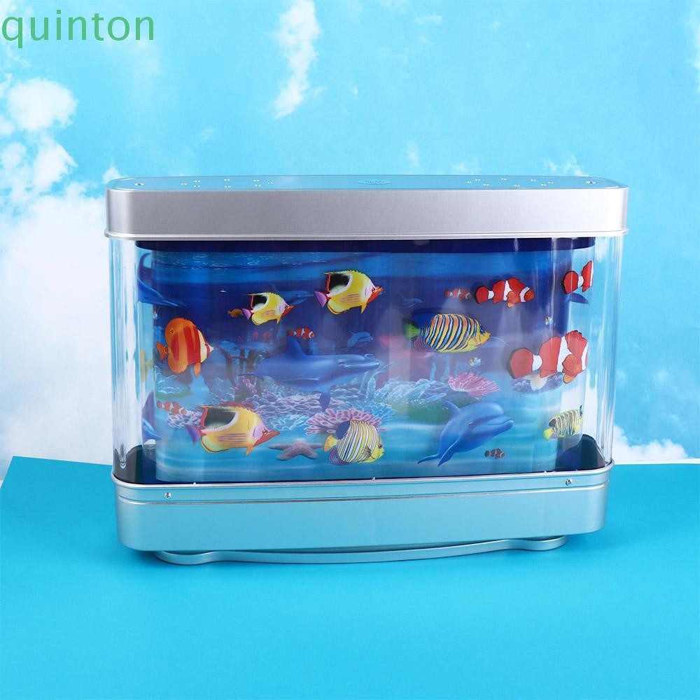 Quiton จําลองโคมไฟปลาประดับ,พร้อมสวิตช์น่ารักโคมไฟตู้ปลาเทียม,เสมือน ...
