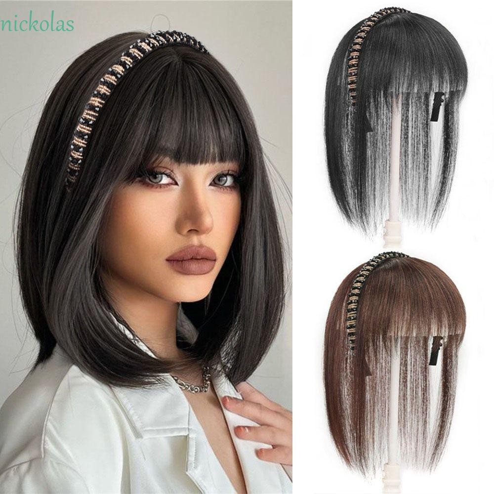 Nickolas ผม Hoop Bangs ที่มองไม่เห็น Top Fluffy อุปกรณ์เสริมผมทนความ ...