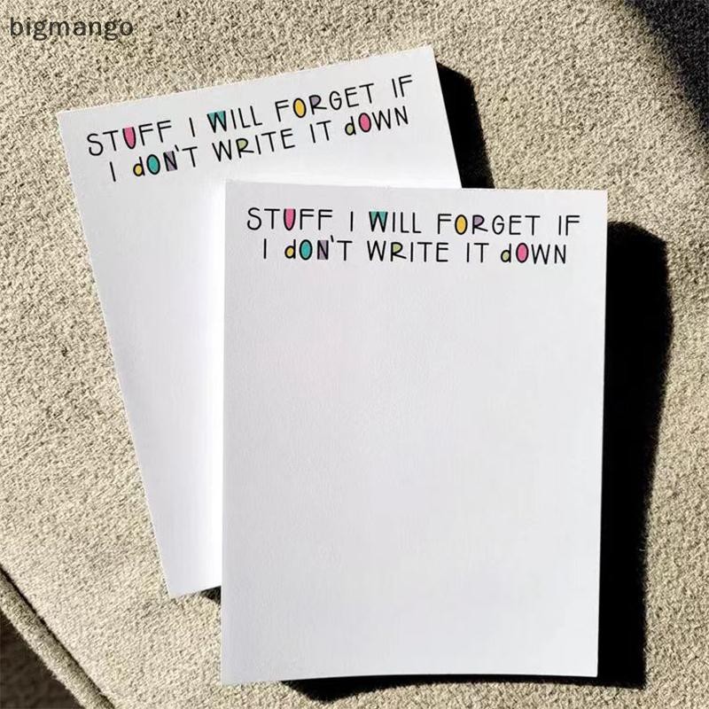[bigmango] Quirky To Do List Notepad Set, Sticky Note พร้อมหน้าตลก 50 ...