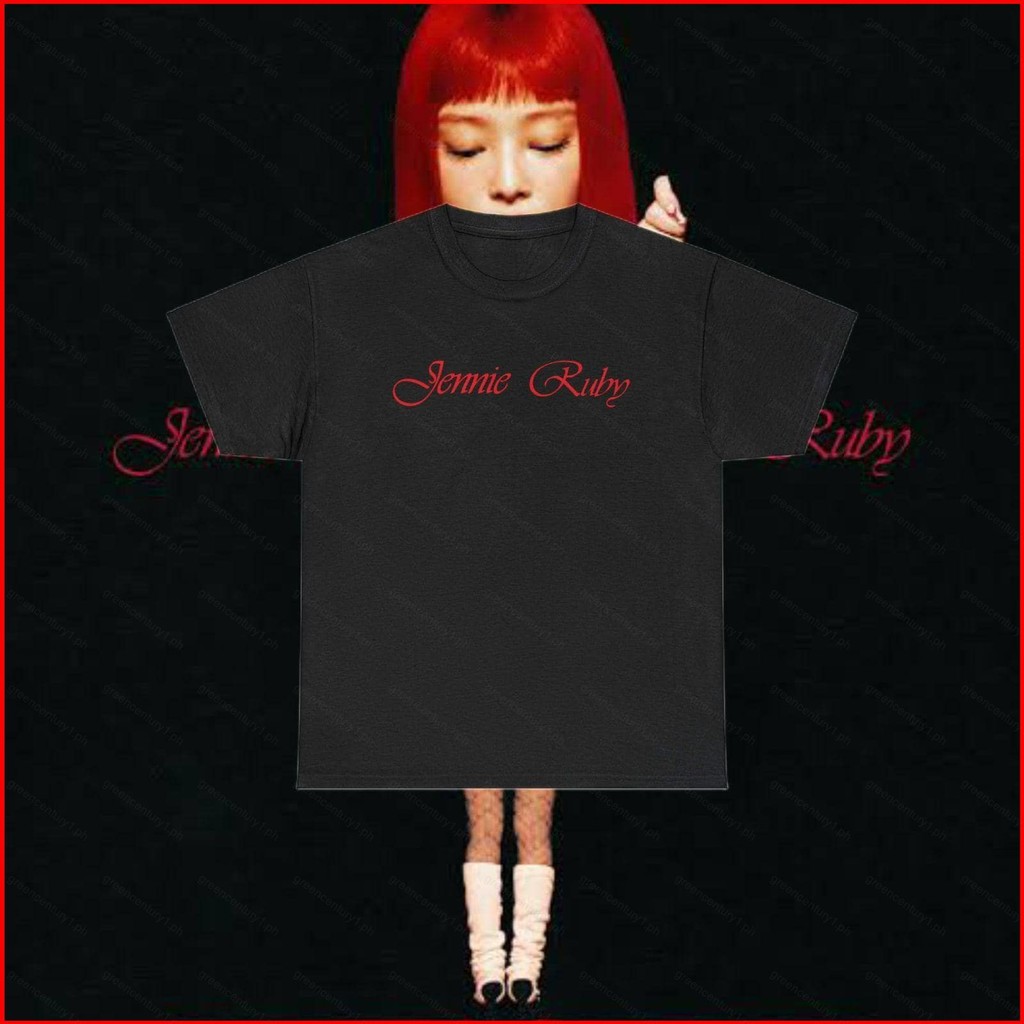 Ys Blackpink Jennie Kim Ruby Tee 1st Album เสื้อยืด K-pop Fan เสื้อแฟน ๆ รองรับเสื้อแขนสั้น ...