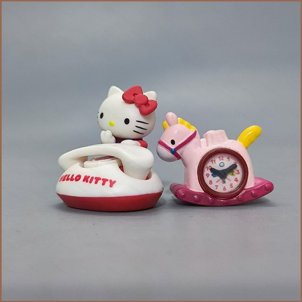 4 ชิ้น Hello Kitty Action Figure จักรเย็บผ้ากล้อง Trojan ม้าโทรศัพท์ ...