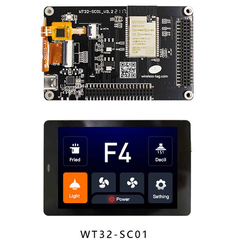 บอร์ดทดลอง ESP32 WT32-SC01 1 ชิ้น พร้อมหน้าจอ LCD 3.5 นิ้ว 320X480 | Shopee Thailand