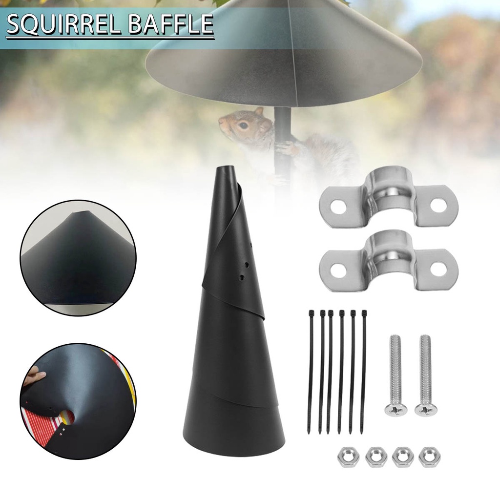Wrap Around Squirrel Baffle Bird Feeder Squirrel Proof Baffle Guard for ...