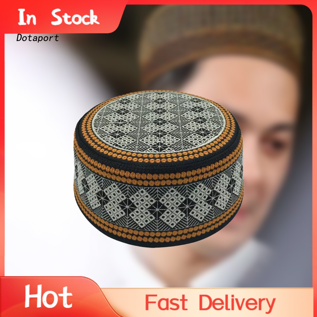 Kddt- หมวกผ้าคลุมศีรษะ แบบแบน ปักลาย แบบดั้งเดิม ใส่สบาย สําหรับผู้ชาย ...